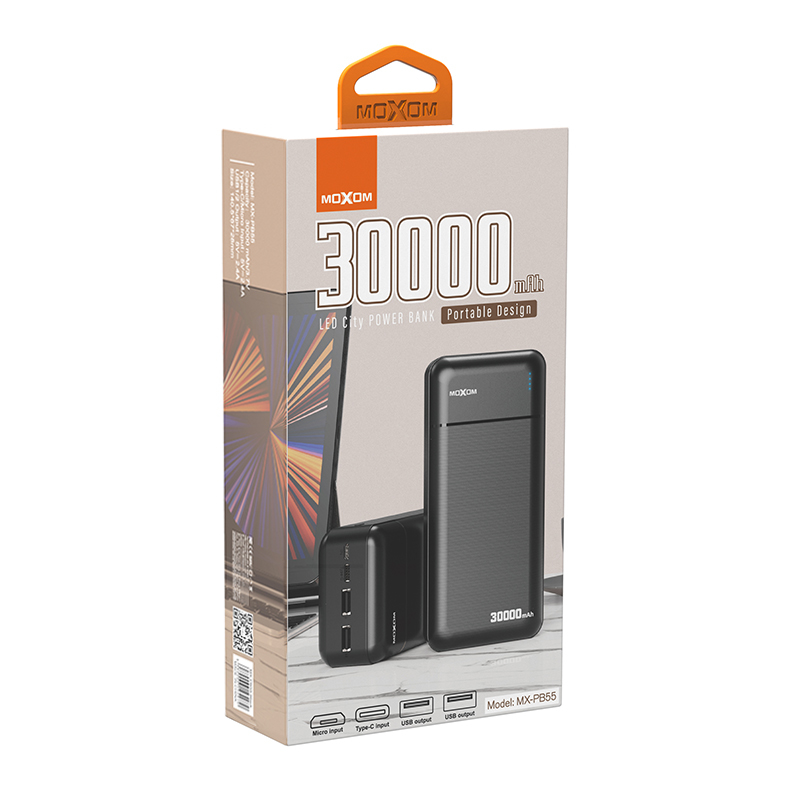 Power bank 30000mAh Moxom MX-PB55 2.4A - NIK SERVIS